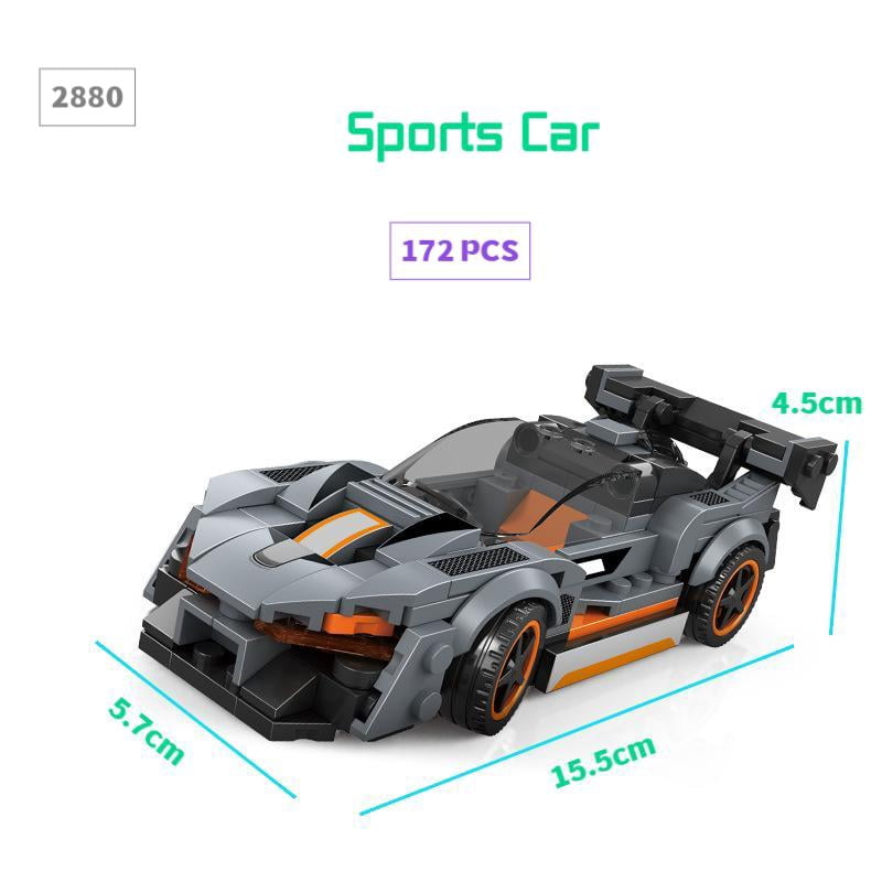 Supercar Building Blocks MOC Speed City Car Champion Racer Classic ...