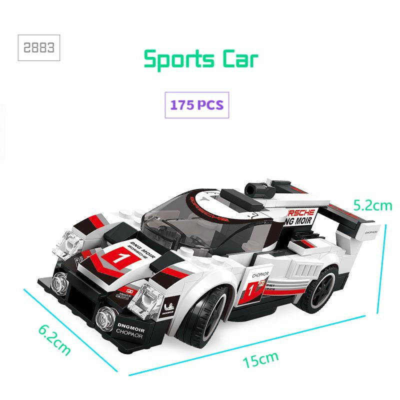 Supercar Building Blocks MOC Speed City Car Champion Racer Classic Brick Racing Super Technique ...