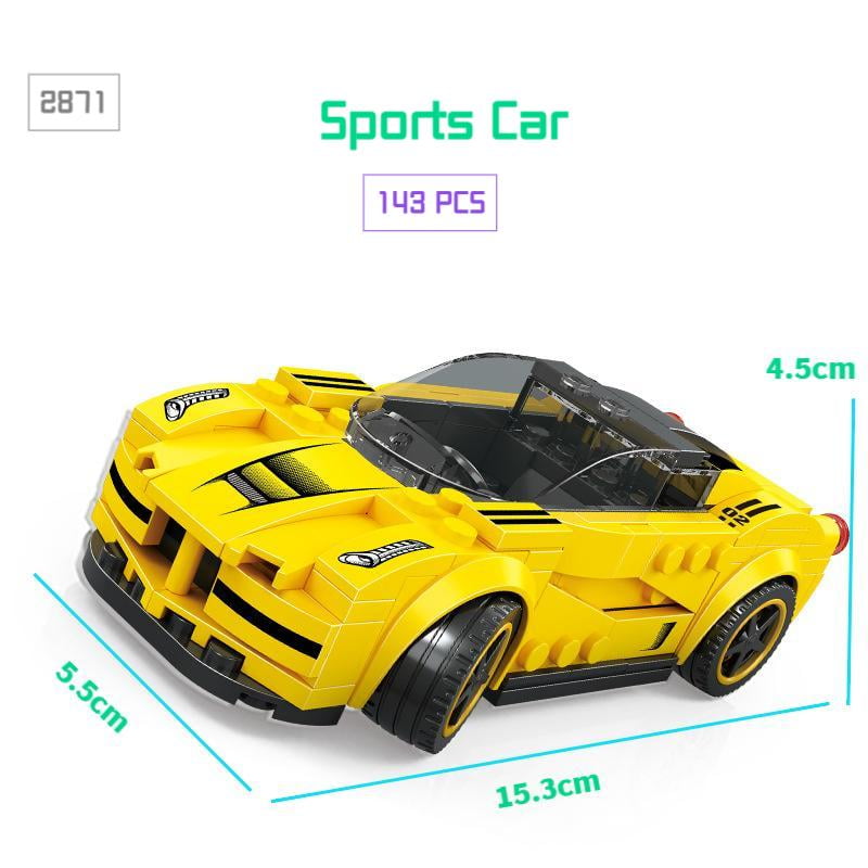 Supercar Building Blocks MOC Speed City Car Champion Racer Classic ...