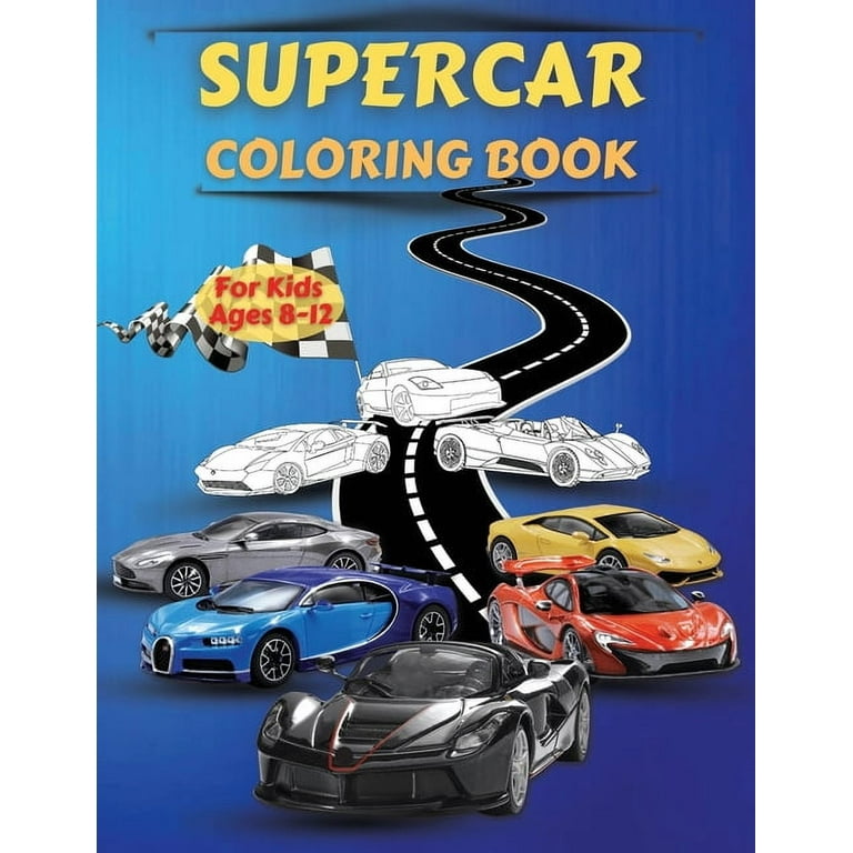 supercar coloring book