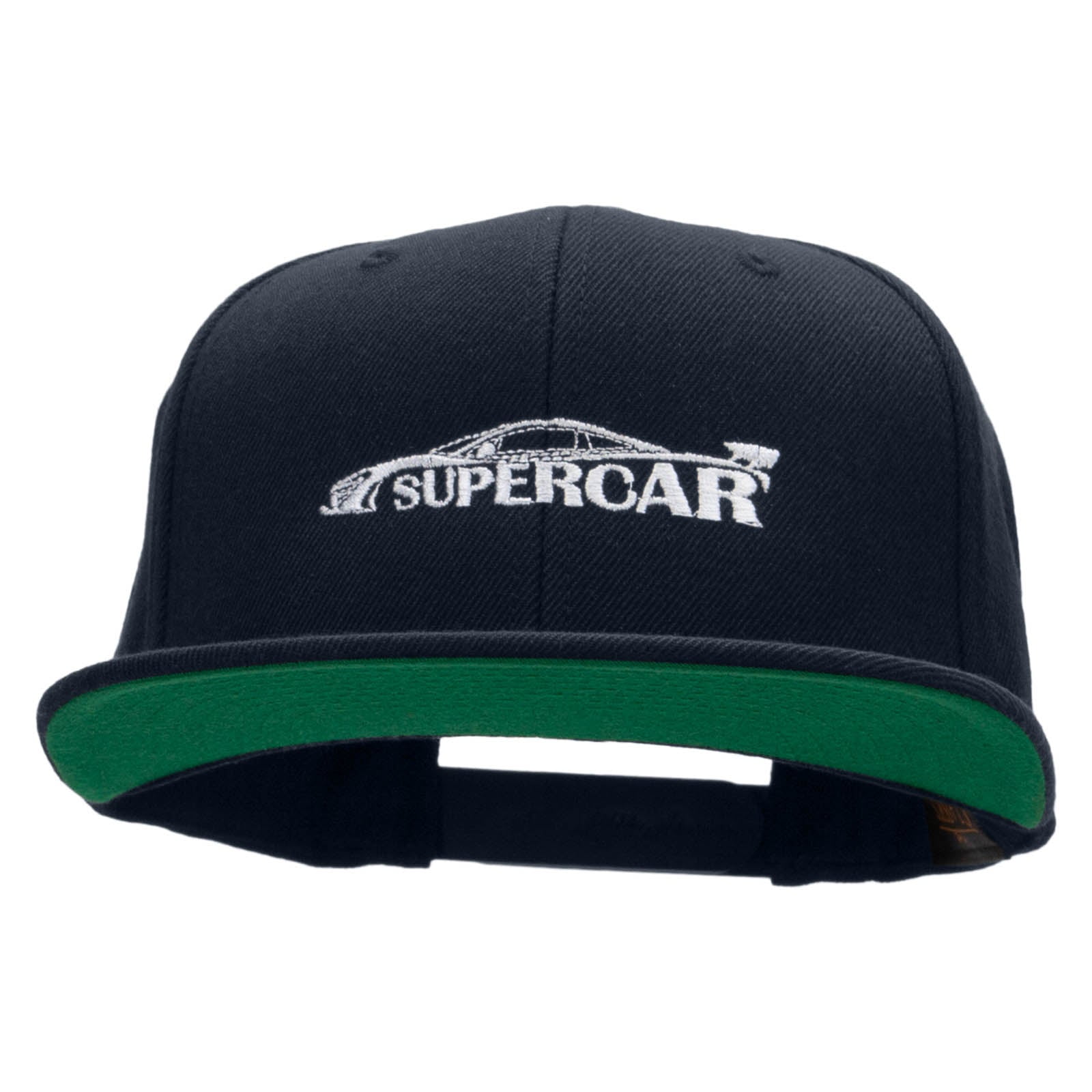 Supercar Embroidered Wool Blend Prostyle Snapback - Navy OSFM - Walmart.com