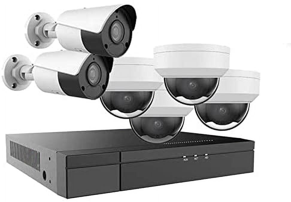 Supercircuits 6 Camera 4MP Dome/Bullet IP System with 8 Channel NVR and ...
