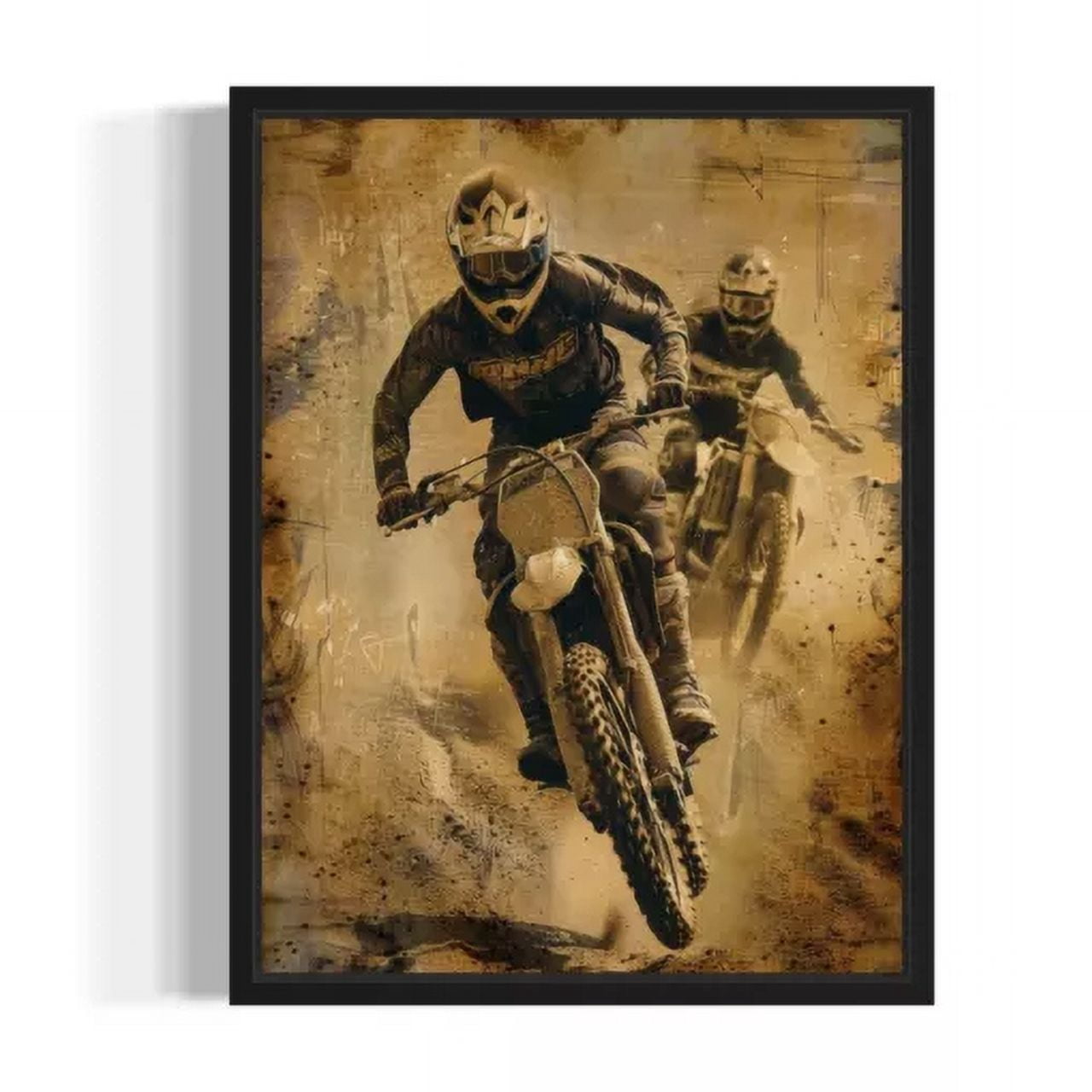Supercross Car Bicycle Photo Art Print Poster Wall Art Painting NO ...