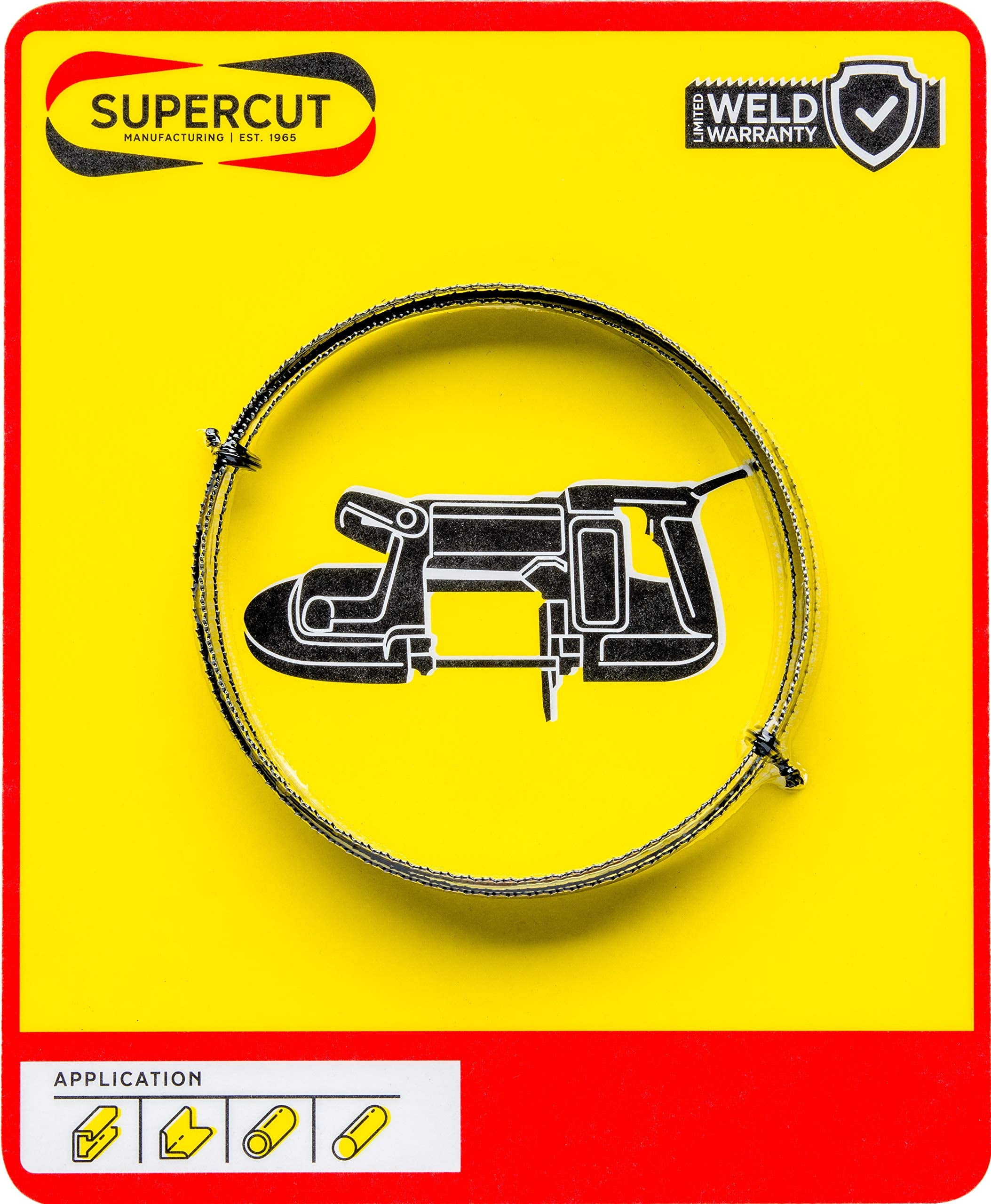 Supercut 52-inch x 1/2-inch x .025 x 8-12 Vari TPI Premium Bimetal ...