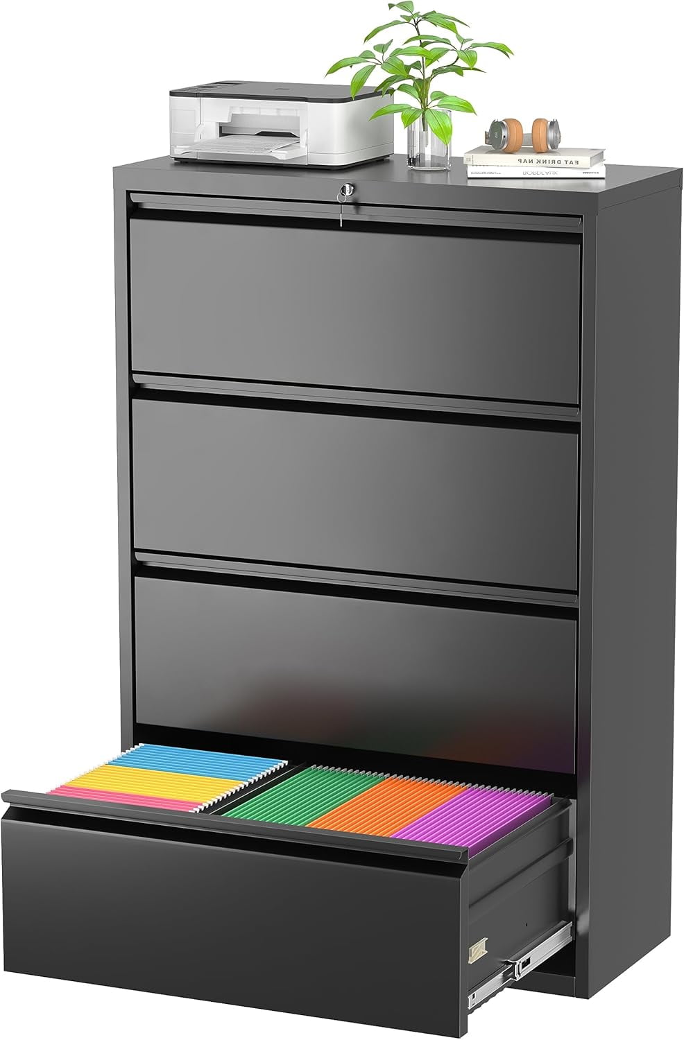 Superday Filing Cabinet Lateral File Cabinet 4 Drawer, Filing Cabinets ...