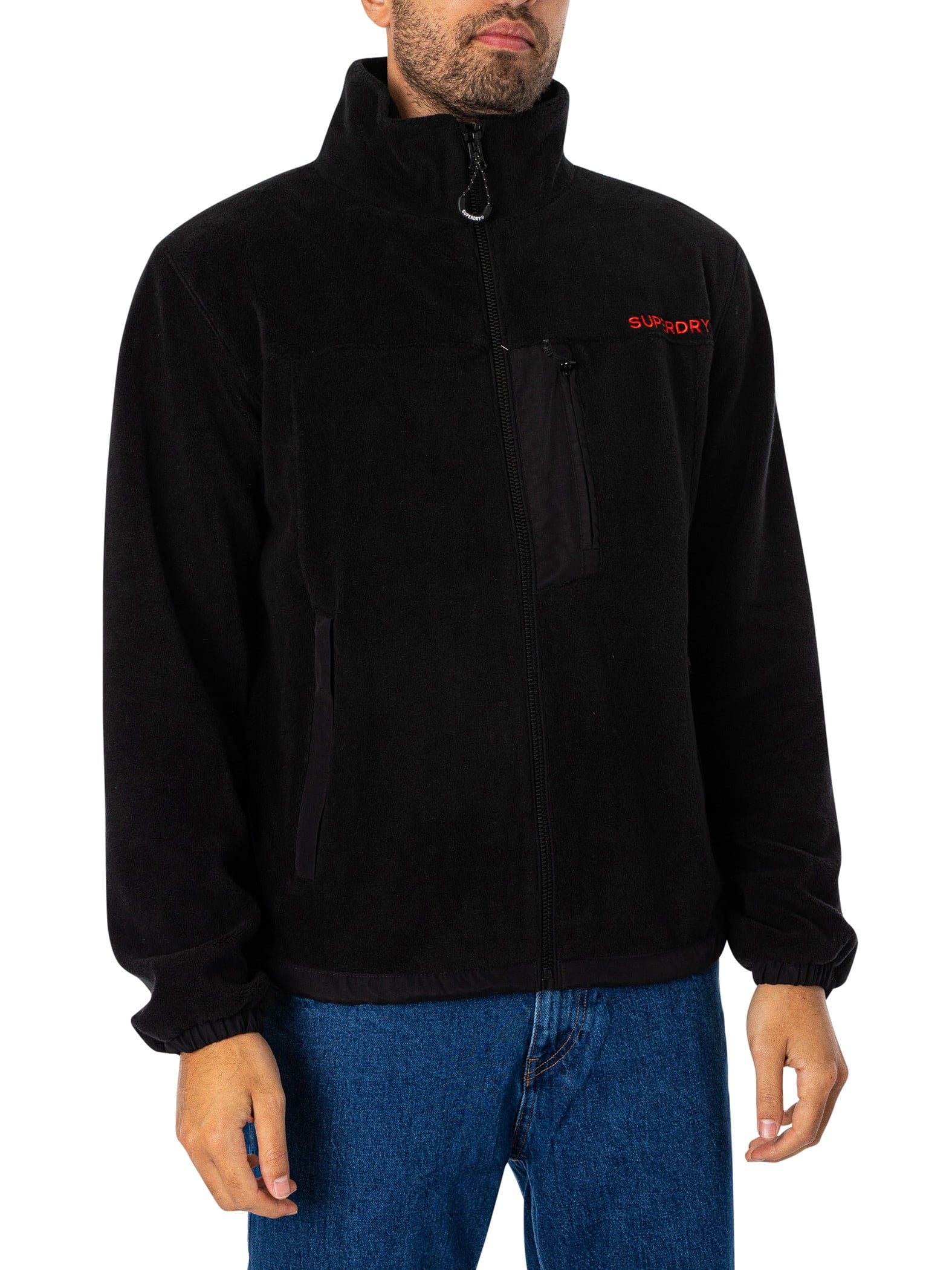 Superdry Code Fleece Trekker Jacket, Black - Walmart.com