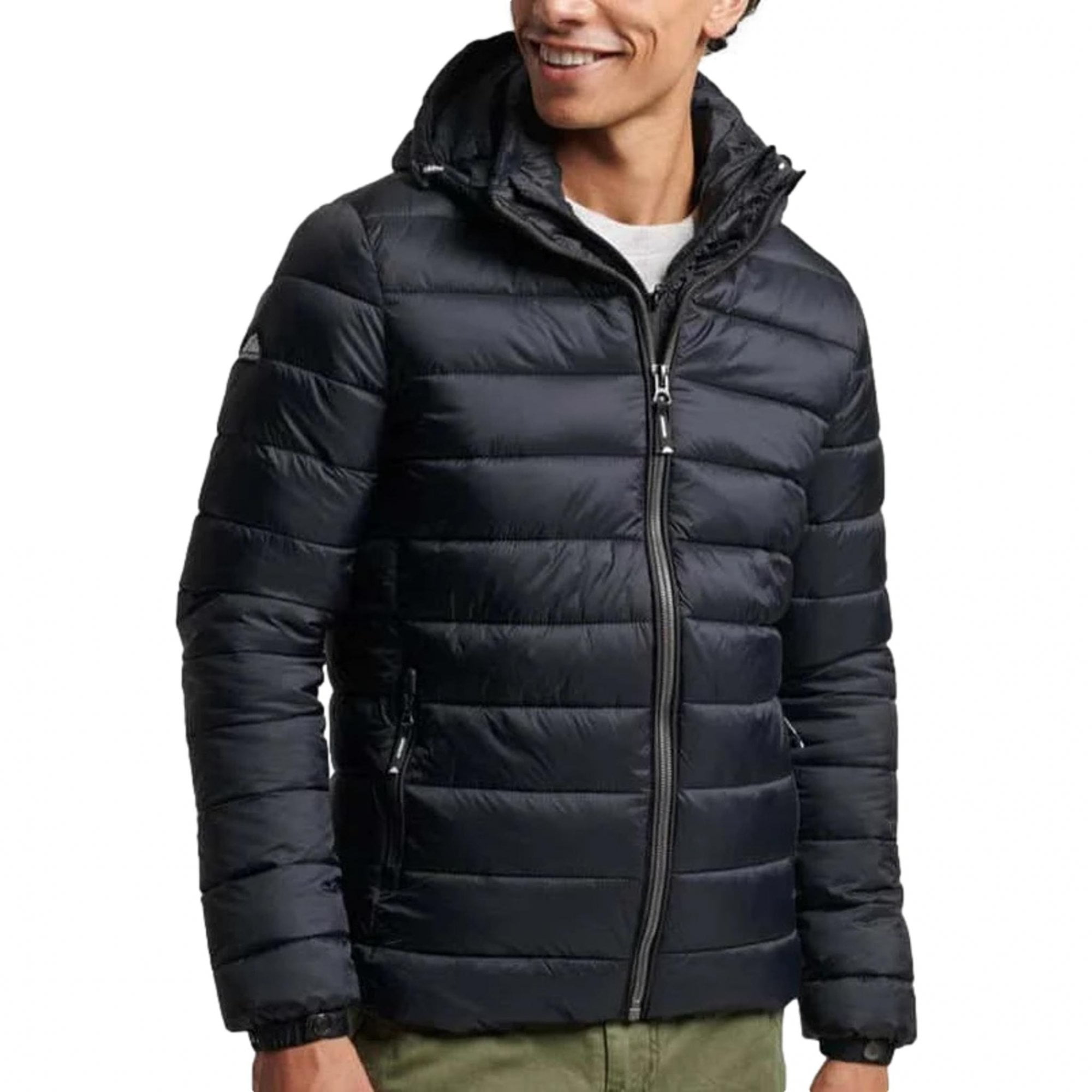 Superdry Fuji Embroidered Padded Jacket - Black - Walmart.com