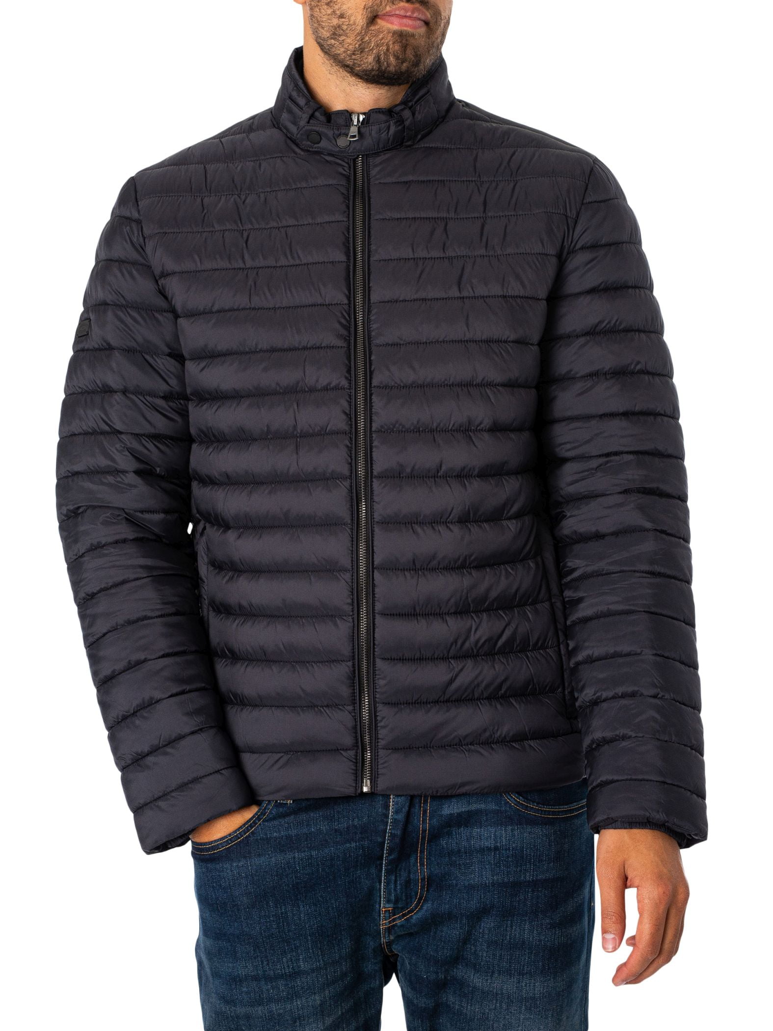 Superdry Lightweight Short Puffer Jacket, Blue - Walmart.com