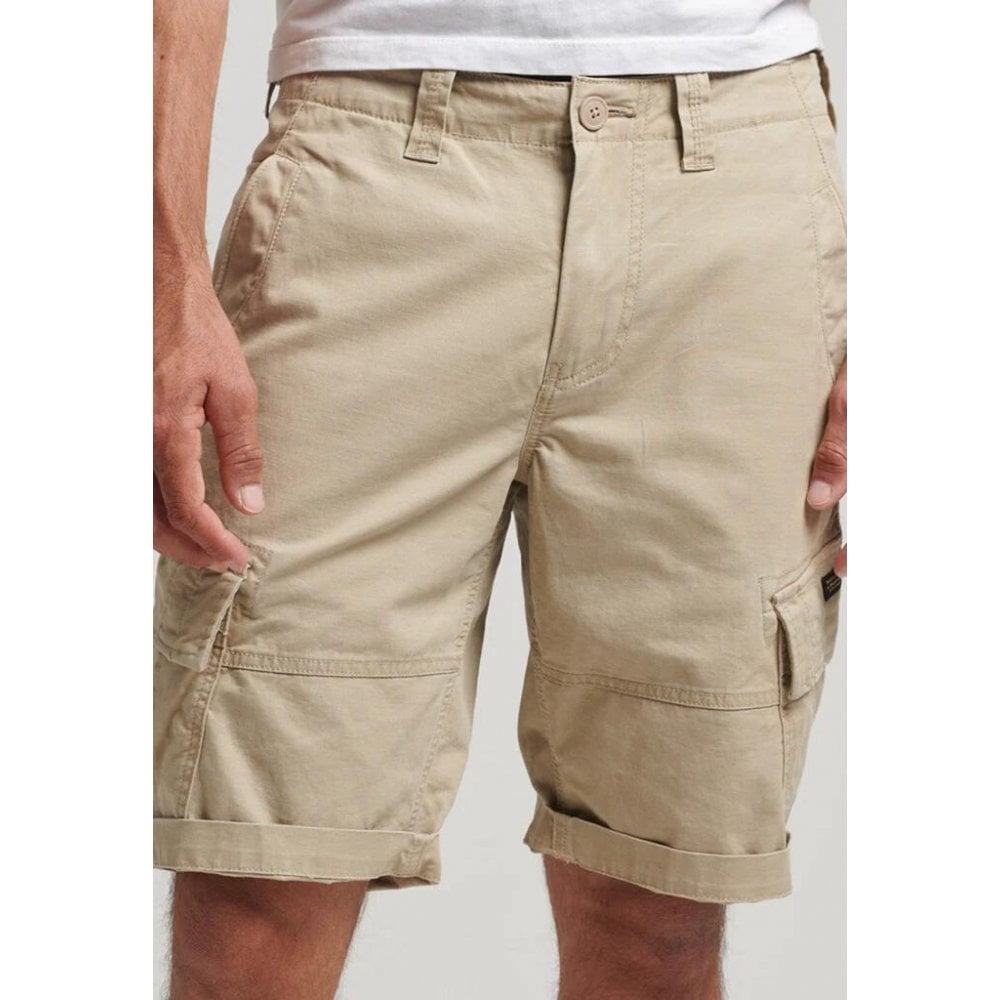 Superdry Organic Cotton Core Cargo Shorts - Stone Wash - Walmart.com