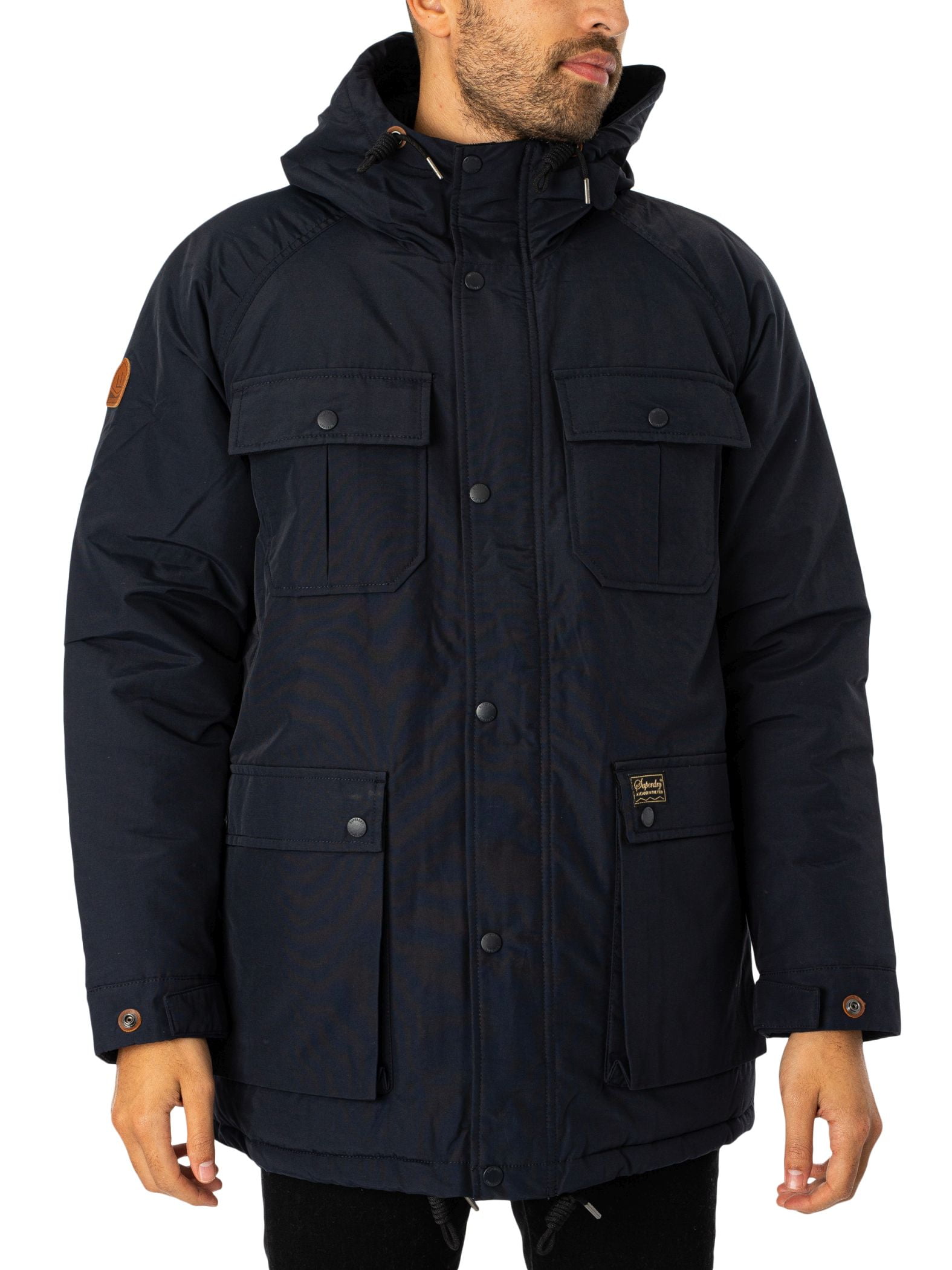 Superdry Vintage Mountain Padded Parka Jacket, Blue - Walmart.com