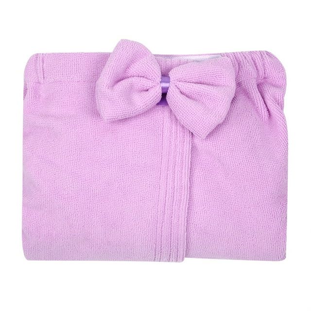 Superfine Fiber Bath Towel Spa Shower Wrap Robe - Purple - Walmart.com