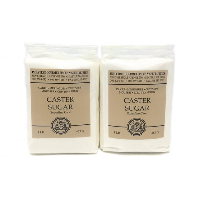 Superfine White Caster Bakers Sugar. Quick Dissolve Grains, Extra Ultra ...