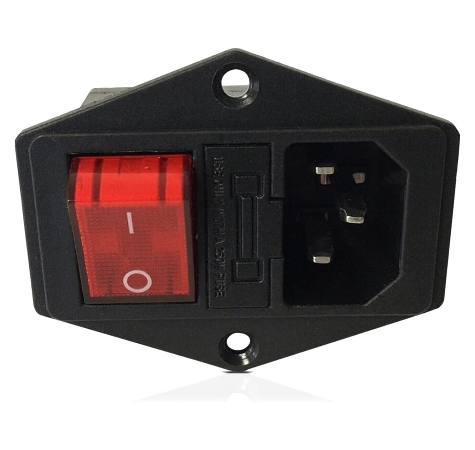 Superfit 10A 250V Power Entry On Off Inlet Power Plug Socket 3 Pins ...