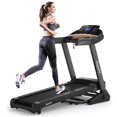 Superfit 3.75HP Electric Folding Treadmill, 15% Auto Incline, 12 ...