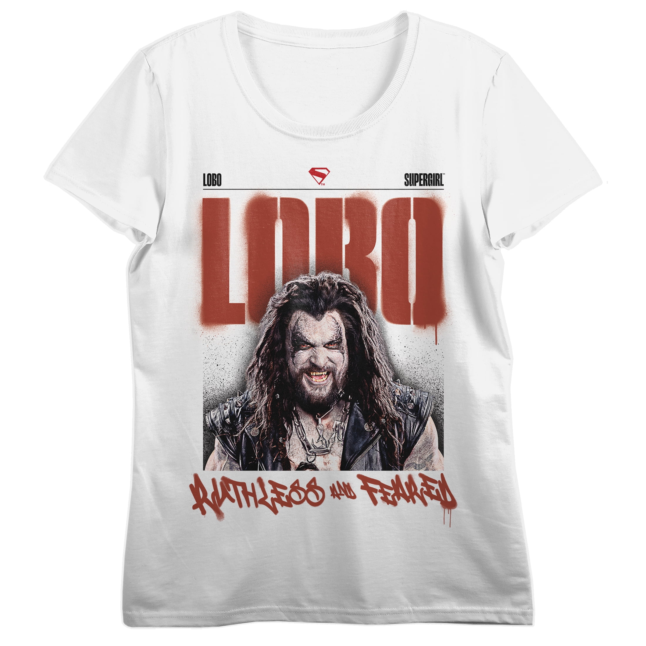 Supergirl 2026 Movie Distressed Graphic Juniors Slim Fit Crew Neck T ...