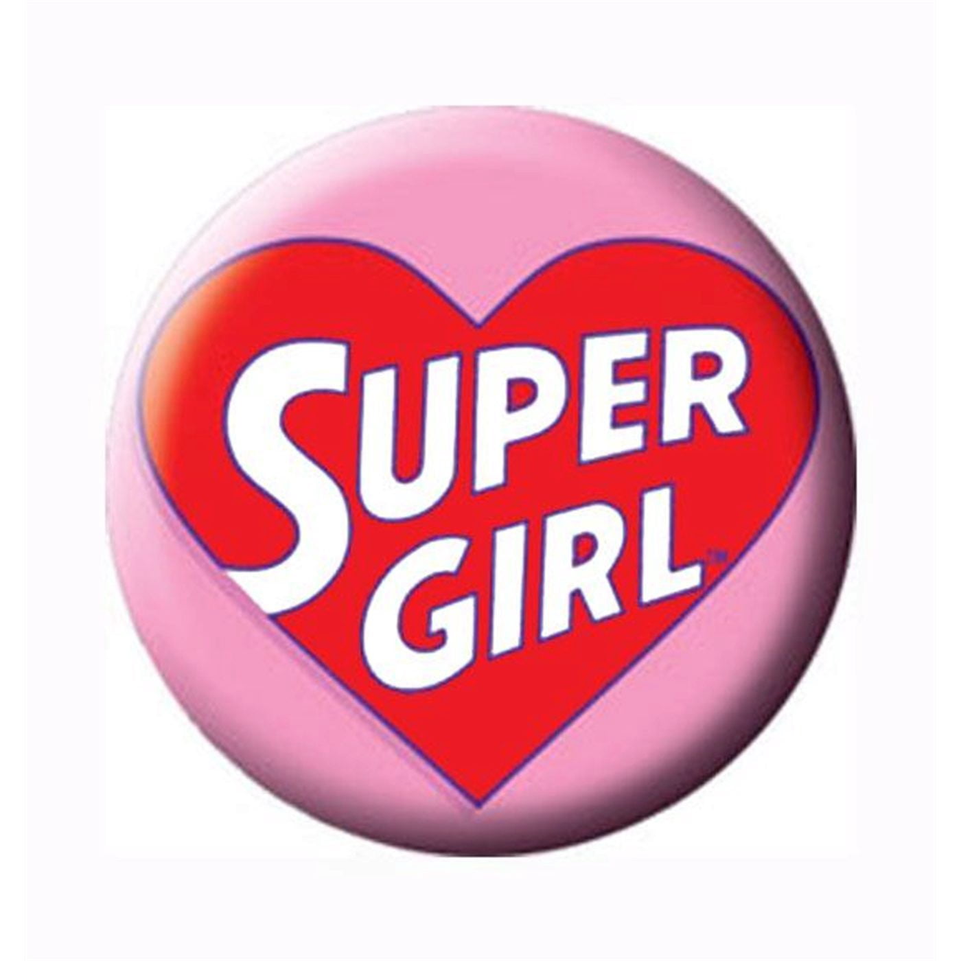 Supergirl Heart Button - Walmart.com