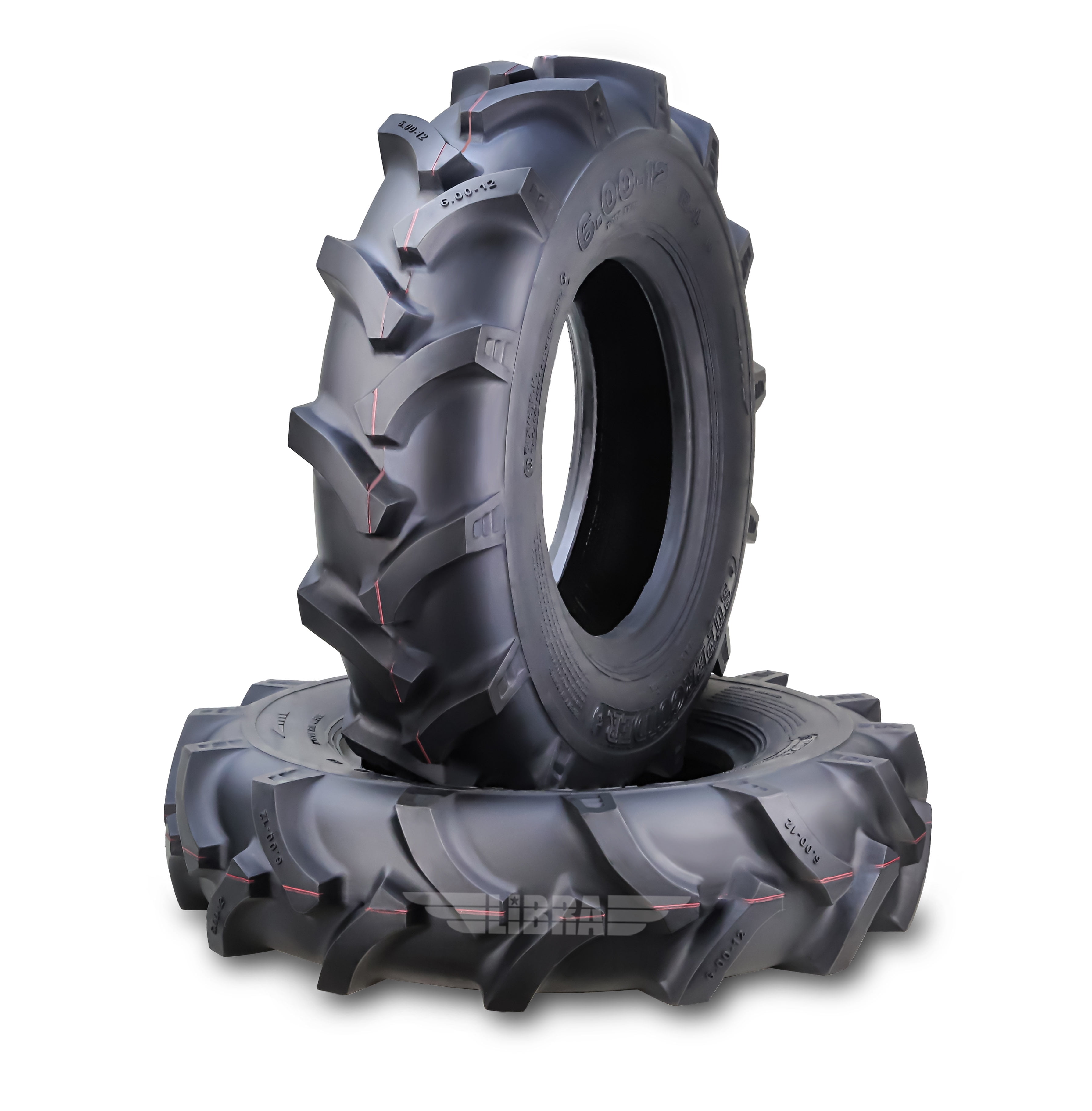 SUPERGUIDER 6.00-12 6PR Agricultural Tractor Tire, R-1 Pattern ...