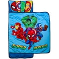 Superhero Adventures Hero Time Kids Nap Mat, 100% Microfiber, Blue ...