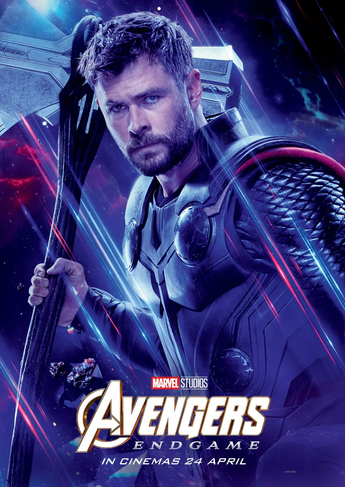 Superhero Art Print Poster Wall Decor Avengers: Endgame Film Hemsworth ...
