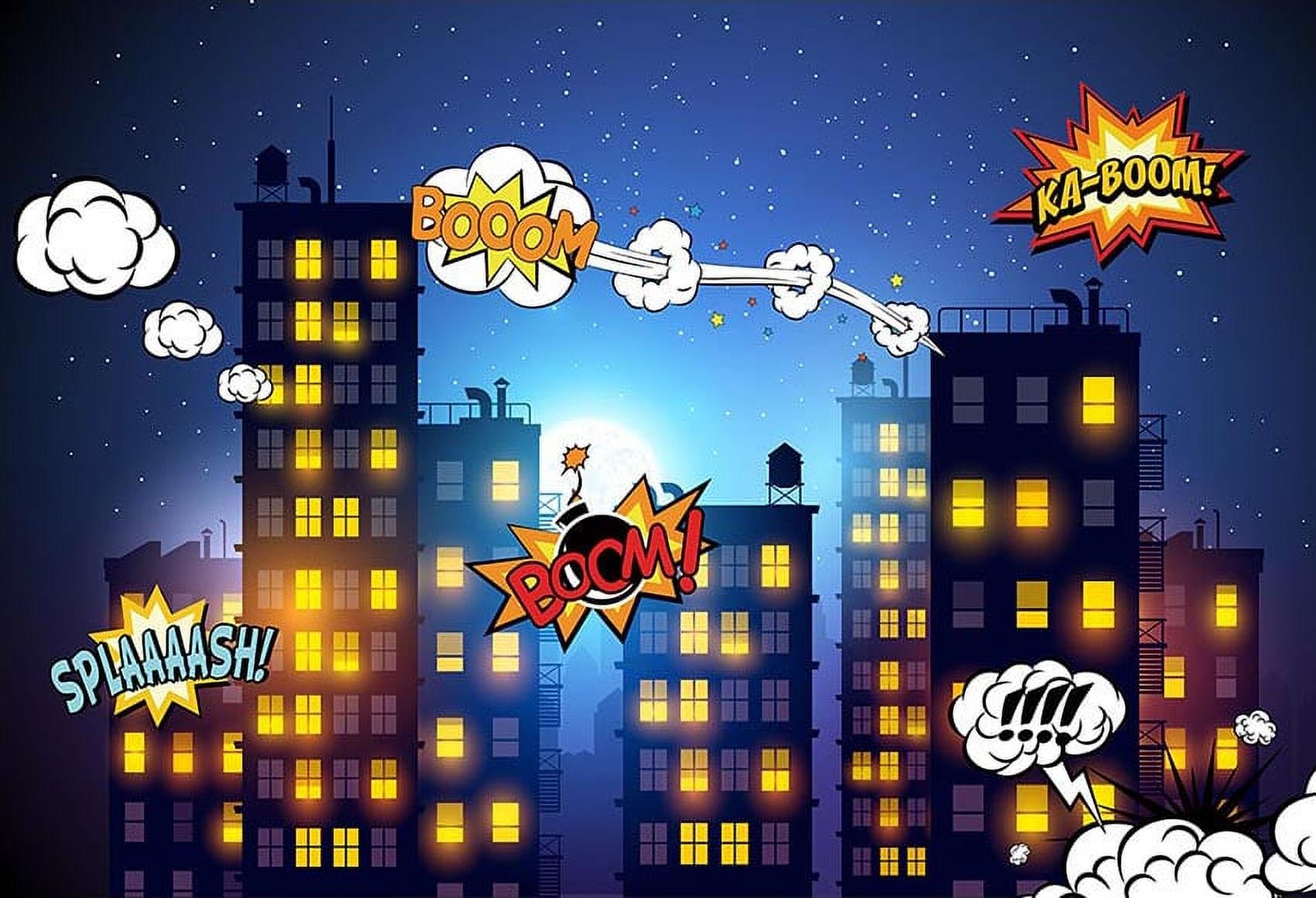 Superhero Cityscape Photography Background Super Hero Buildings Scenes ...