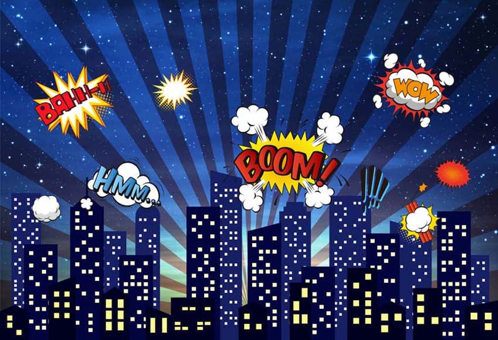 Superhero Cityscape Photography Background Super Hero Buildings Scenes ...