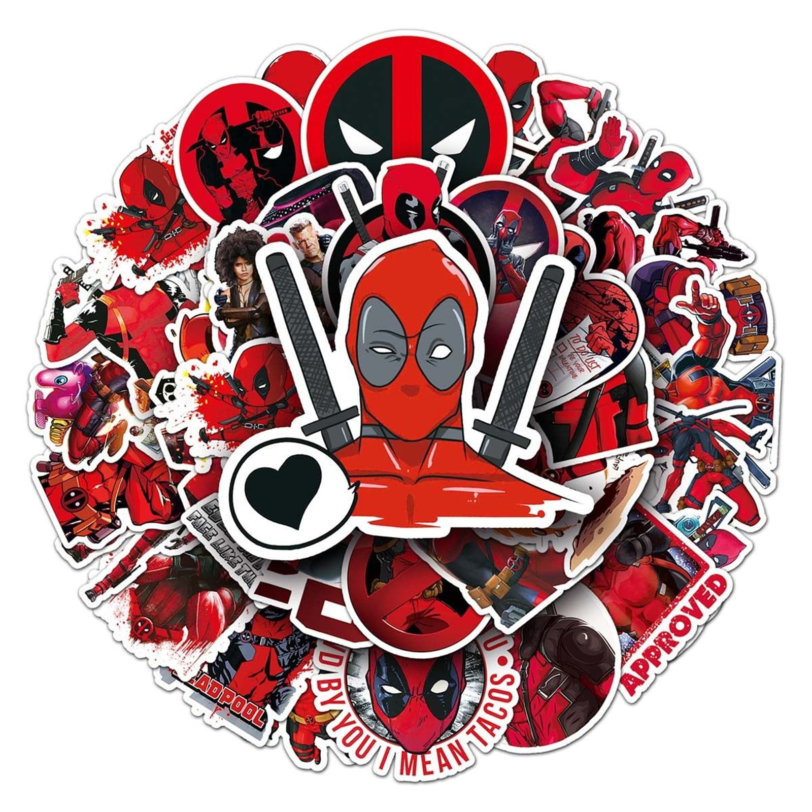 Superhero Deadpool and Wolverine Stickers for Kids Deadpool Stickers ...