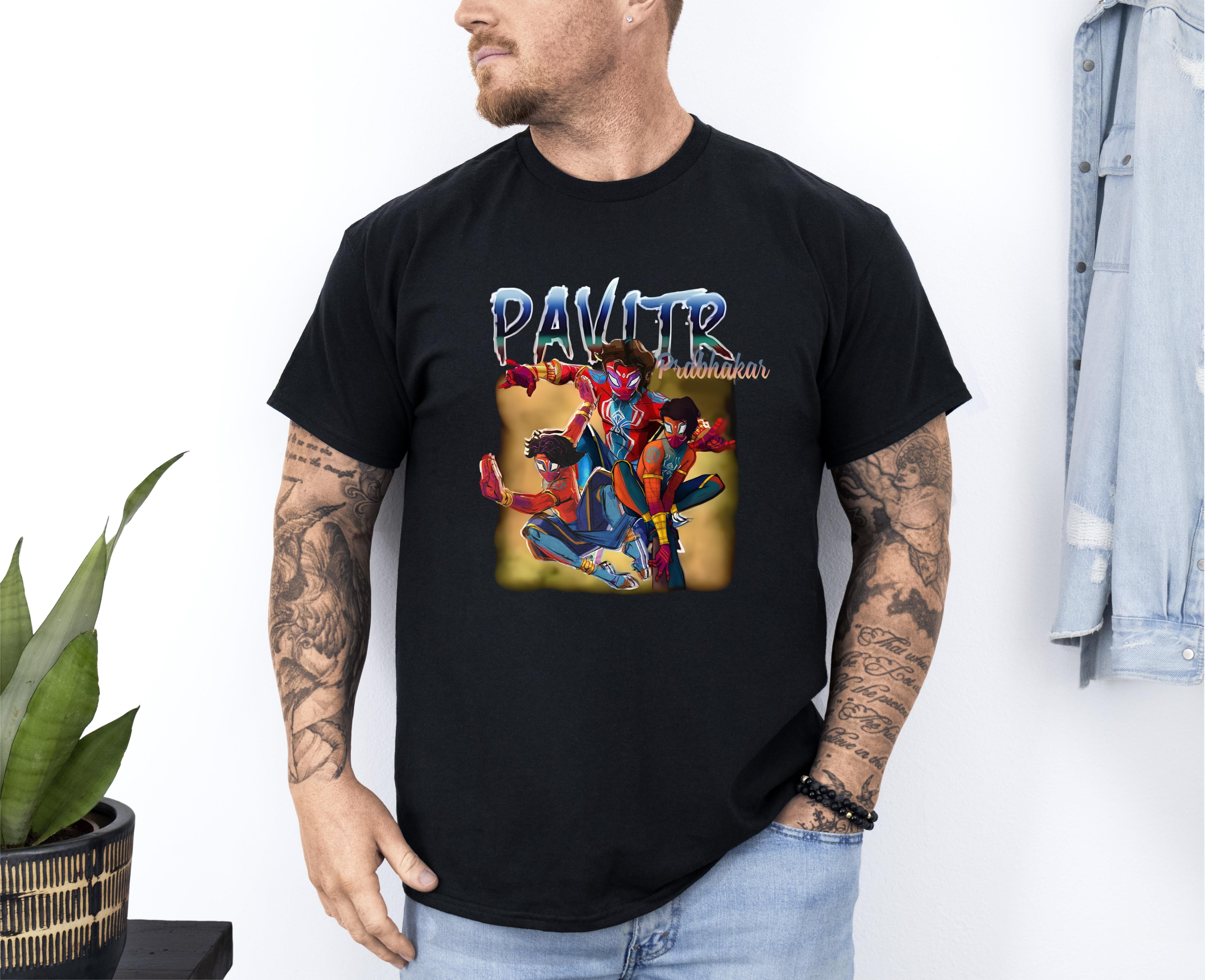 Superhero Inspired "Spider-Hero India" Graphic T-Shirt, Comic Book Fan ...