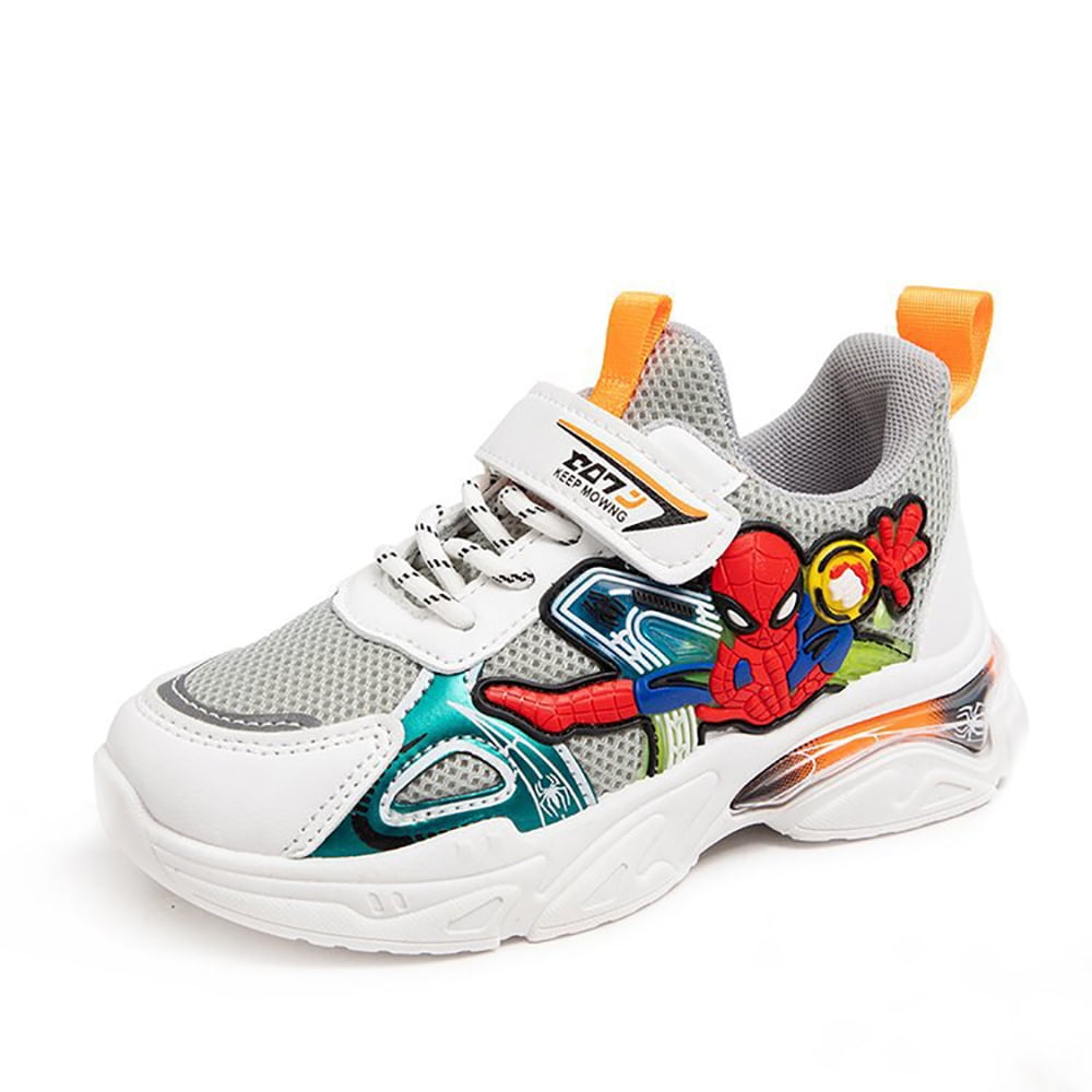 Superhero Kids Spider-Man Sneakers, Boys Mesh Breathable Running Shoes ...
