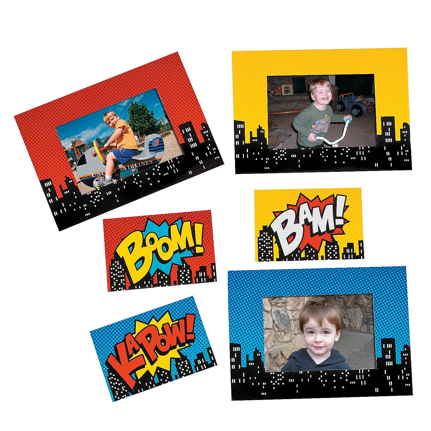 Superhero Magnetic Picture Frames - Stationery - 12 Pieces - Walmart.com