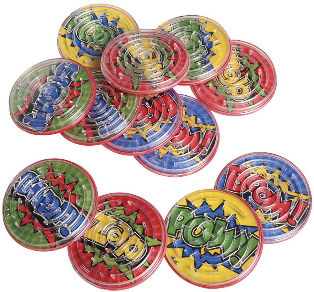 (Price/Dozen)US TOY 4439 Superhero Maze Puzzles - Walmart.com