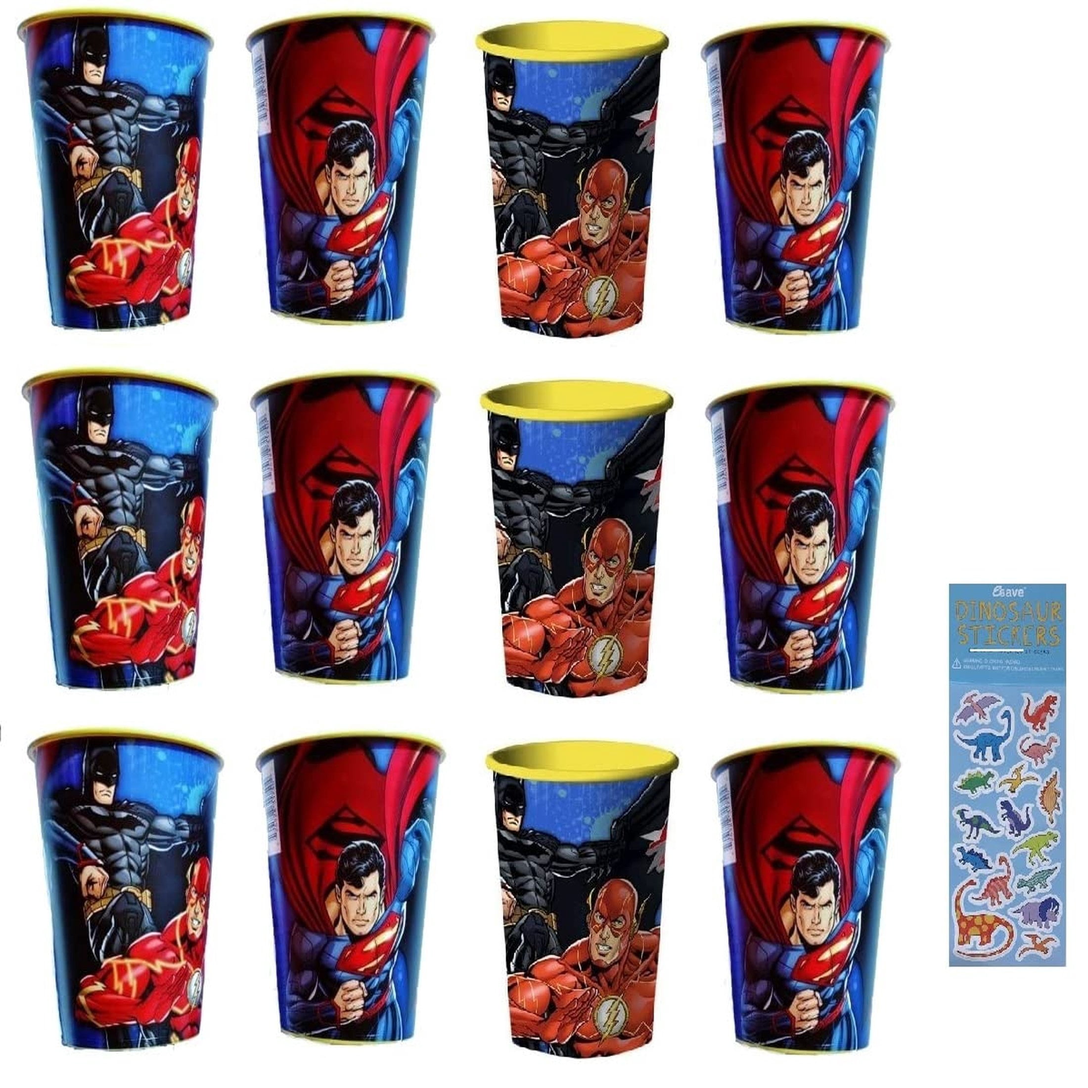 Superhero Party Pack - 12 Reusable Plastic Cups - Justice League ...