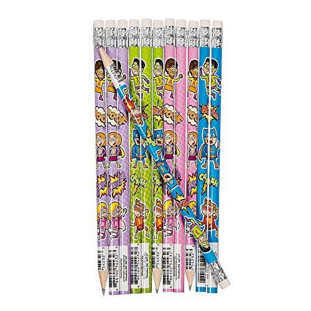 Superhero Pencils (2Dz) - Stationery - 24 Pieces - Walmart.com