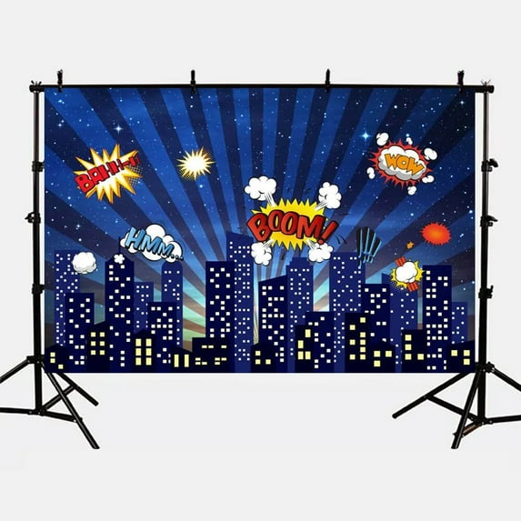 Superhero Photo Backdrop for Photography Studio Buildings Background ...
