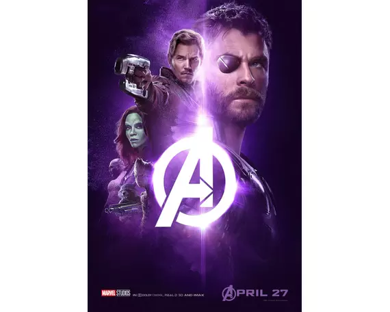 Superhero Print Poster Wall Decor "Avengers Infinity War" Film Chris ...