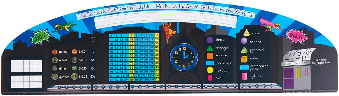 Superhero Self-Adhesive Deluxe Plastic Desktop Reference Nameplate 24PK ...