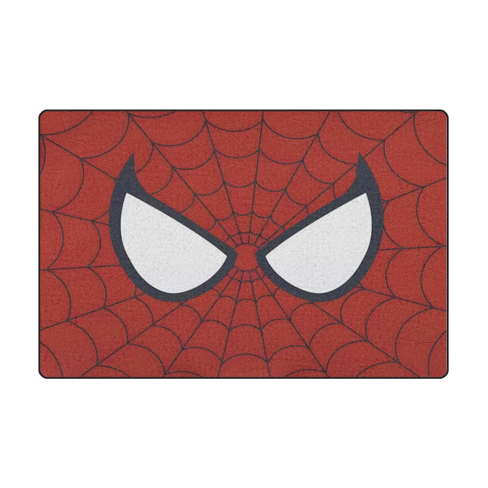 Superhero Spider-man Area Rugs, Large Carpet, Washable Rug Mat, Flannel ...