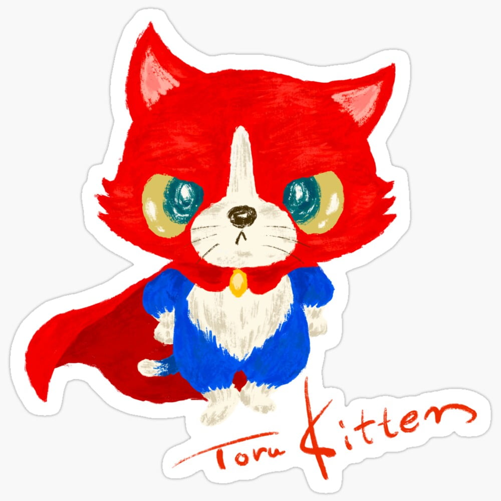 DOPASTICKER Superhero Toru Kitten Gift You - Phone Stickers, Waterproof ...