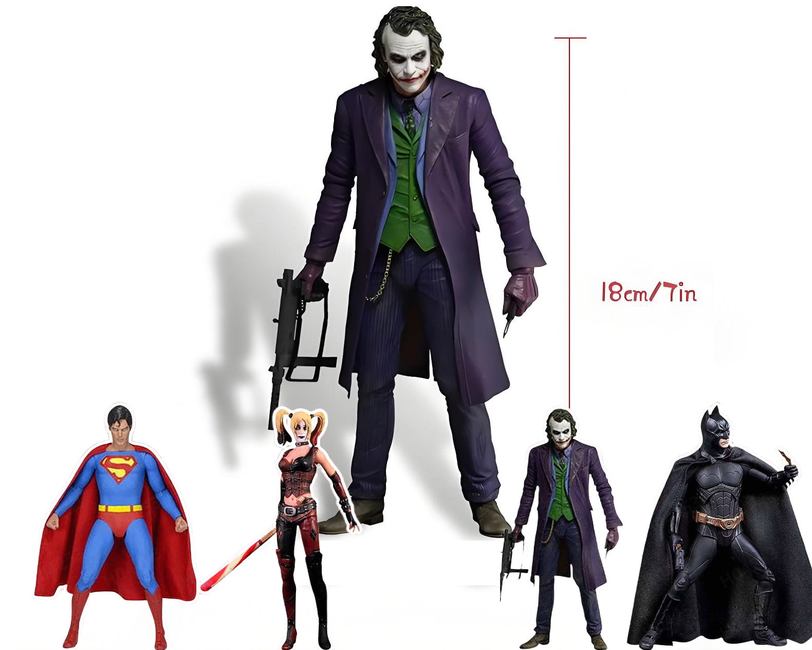Superhero / Villain Style Collectible Figures 7 inch / 18 cm ...