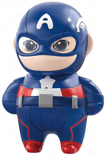 Superhero Water Gun- Toy 4.65" (1 Captain America) Squishy Toy Figure ...