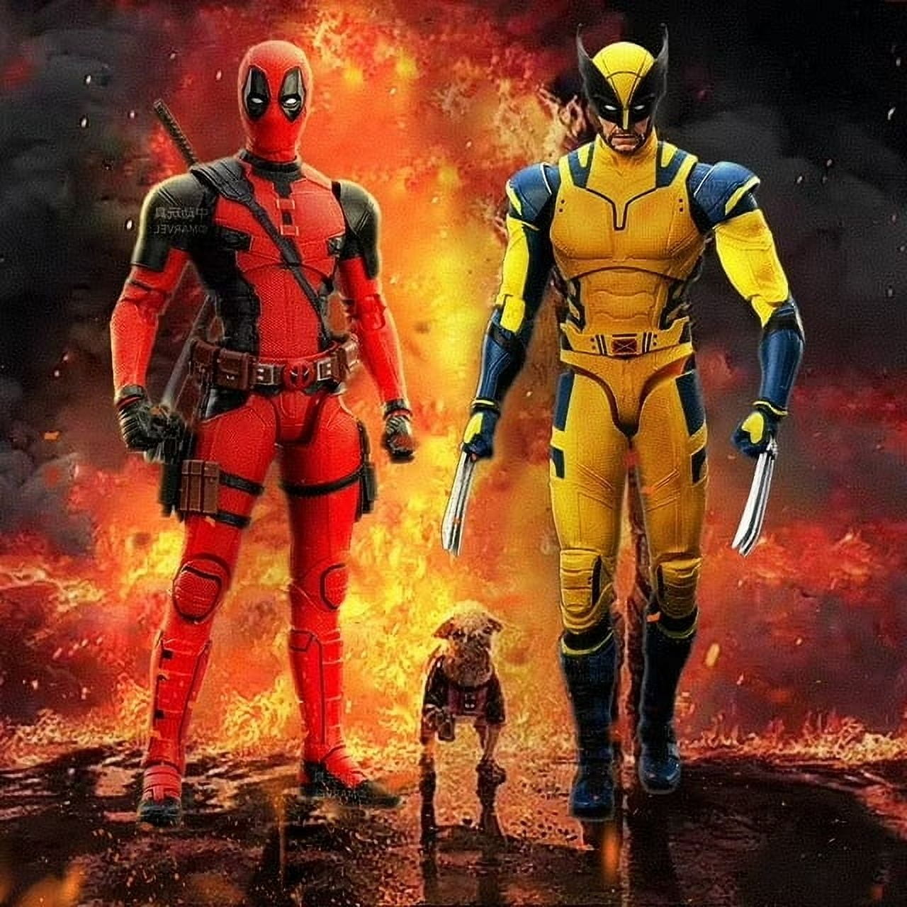 Superhero Wolverine Action Figure, The Movie Edition Deadpool and ...