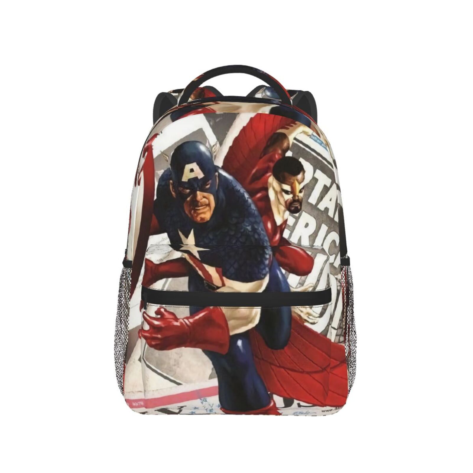 Superheroes Captain America Backpack,Fabric & PVC Backpack with ...
