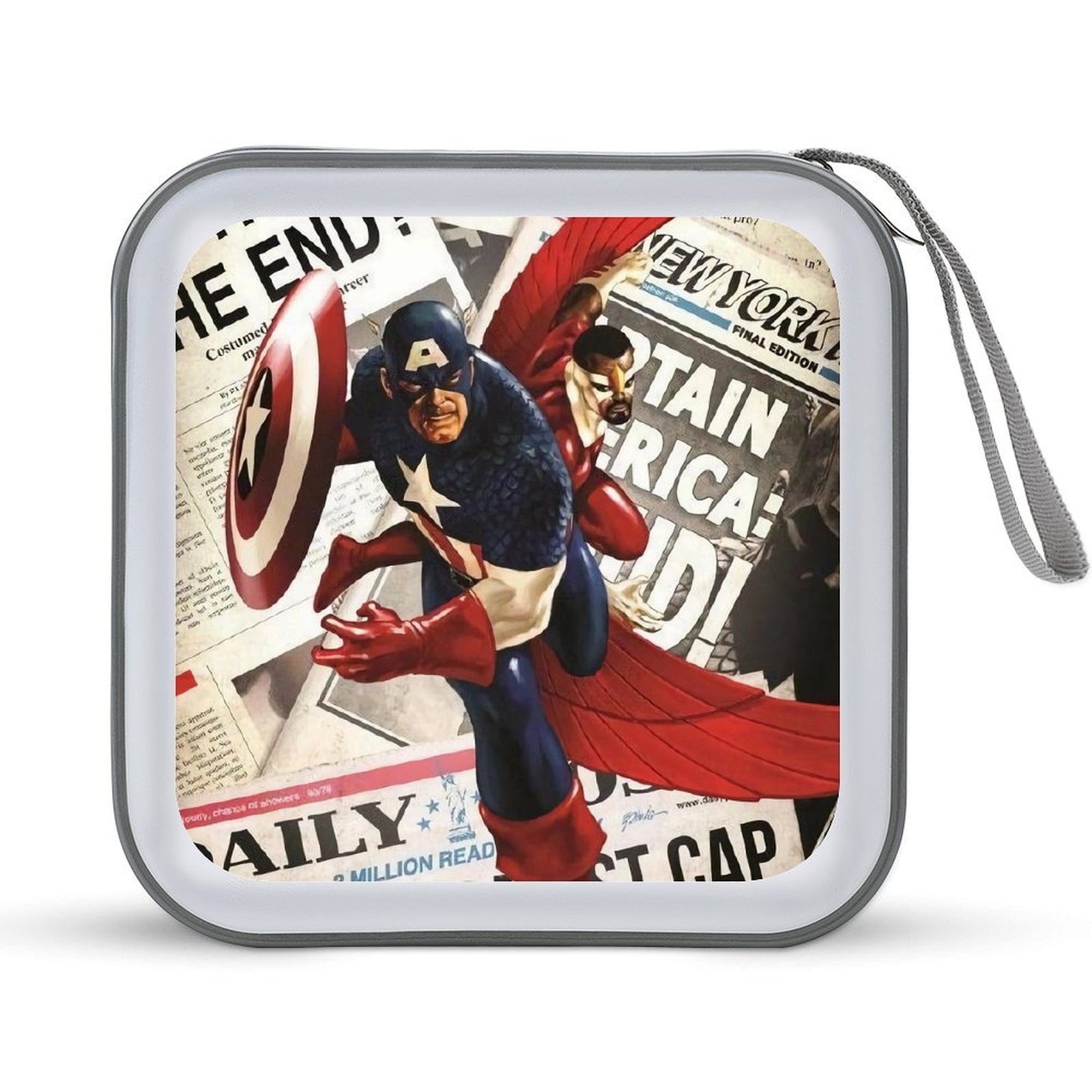Superheroes Captain America CD Case, 40 Capacity VCD/DVD Case Holders ...
