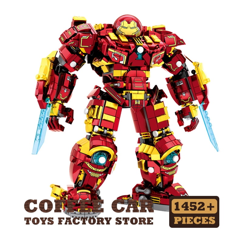 Superheroes Mecha DIY Building Blocks Movie Mech Hero 3D Model Armor ...