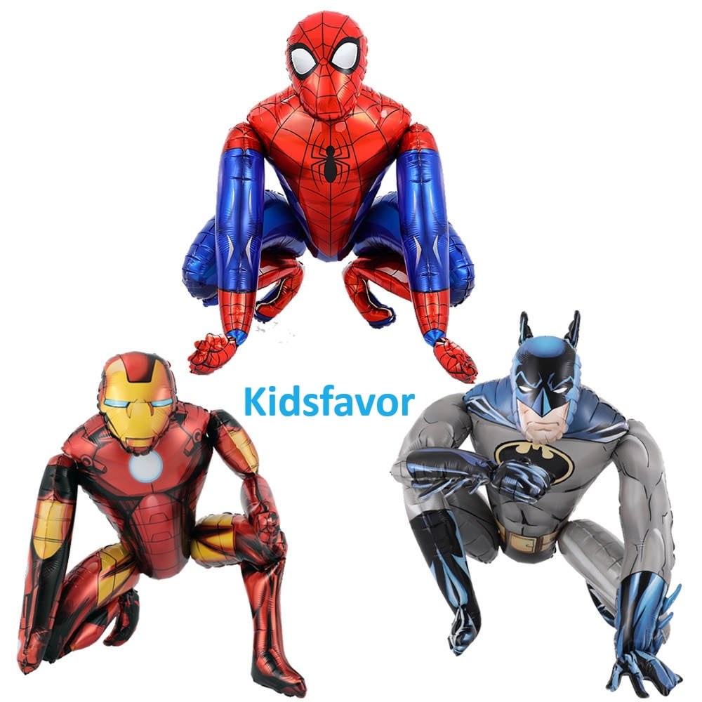 Kids Favor Spiderman Iron Man Batman Balloons, Foil Birthday, (3 Piece) - Walmart.com