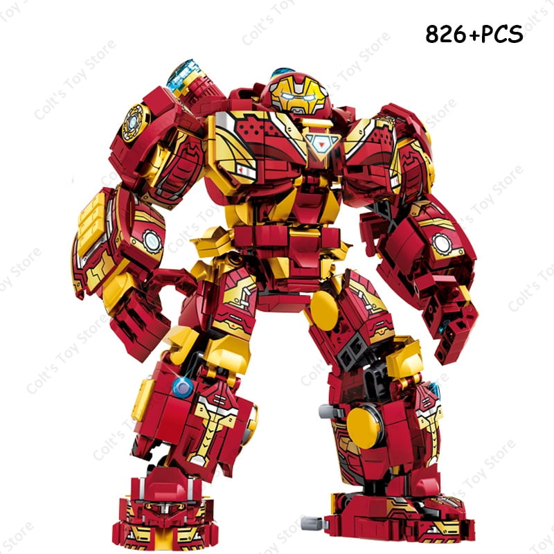 Superheroes Steel Mecha Action Figures Building Blocks Classic Movie ...
