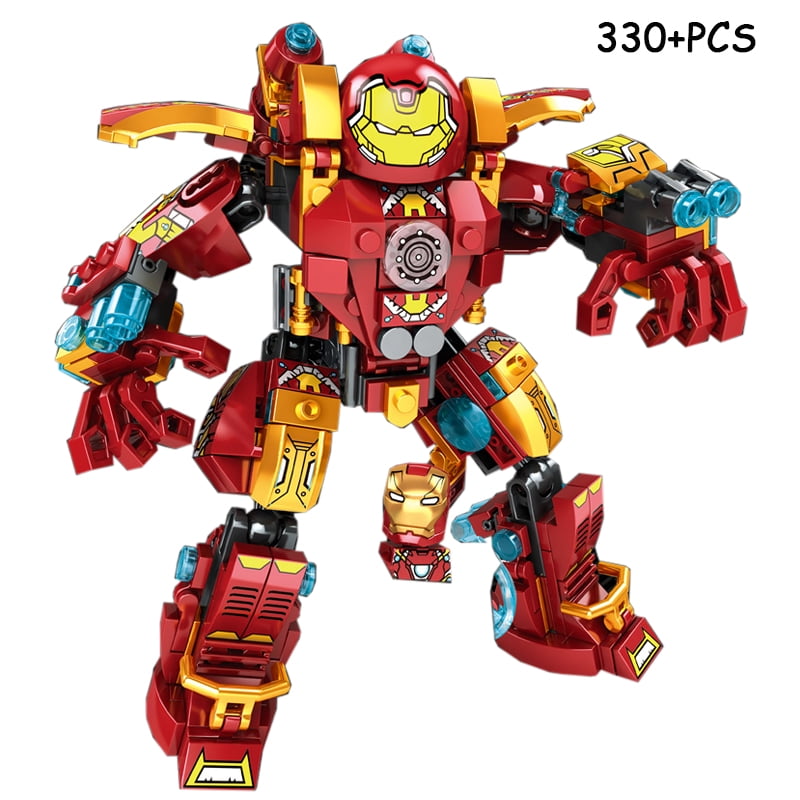 Superheroes Steel Mecha Action Figures Building Blocks Classic Movie ...