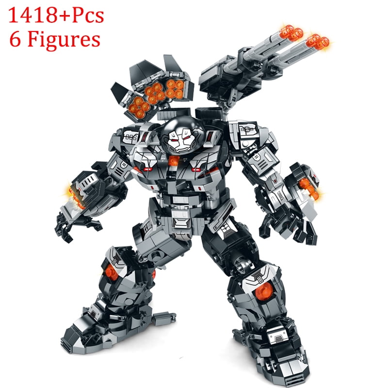 Superheroes Steel Mecha Action Figures Building Blocks Classic Movie ...
