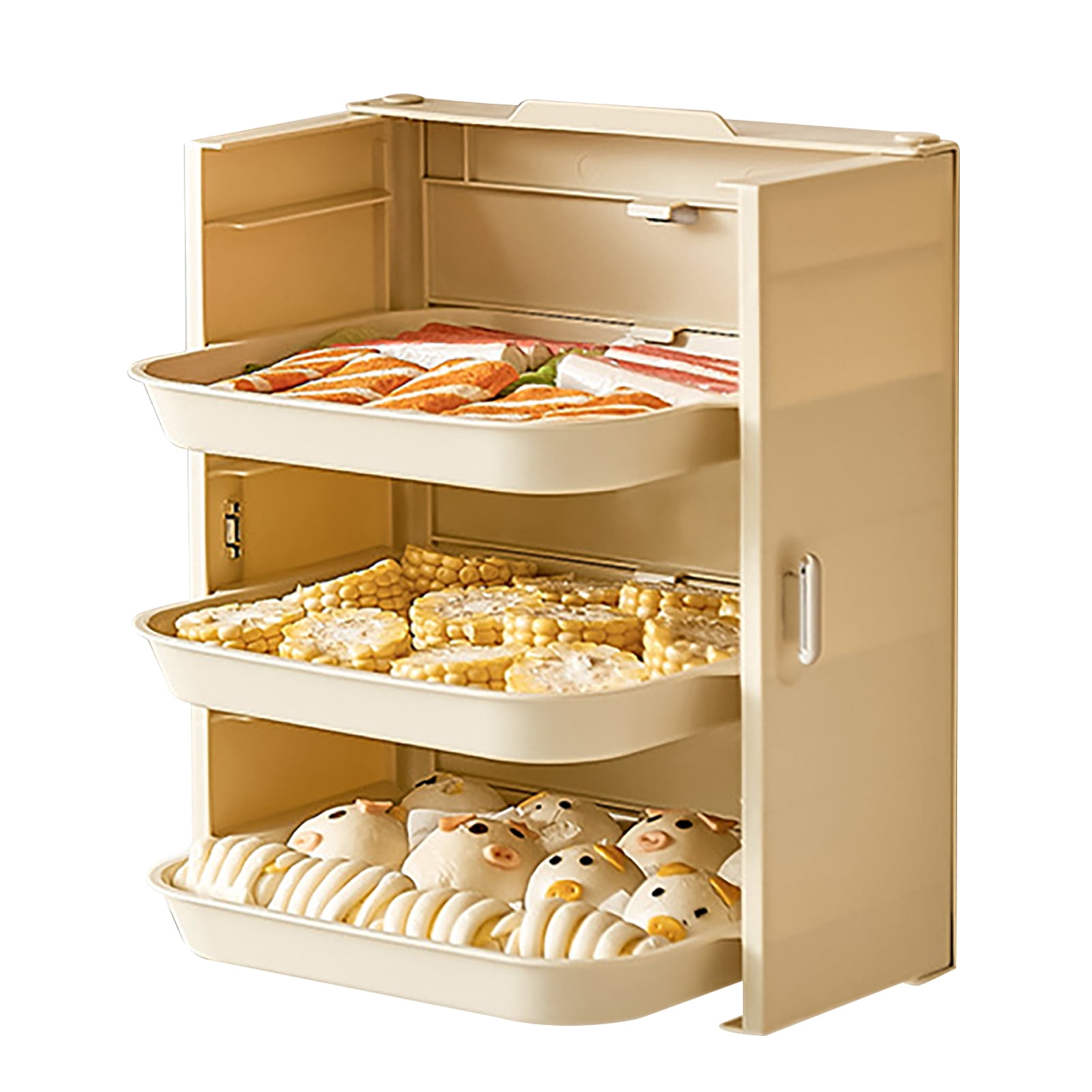 Superimposed Vegetable Trays Punch Free Collapsible White PP Wall ...