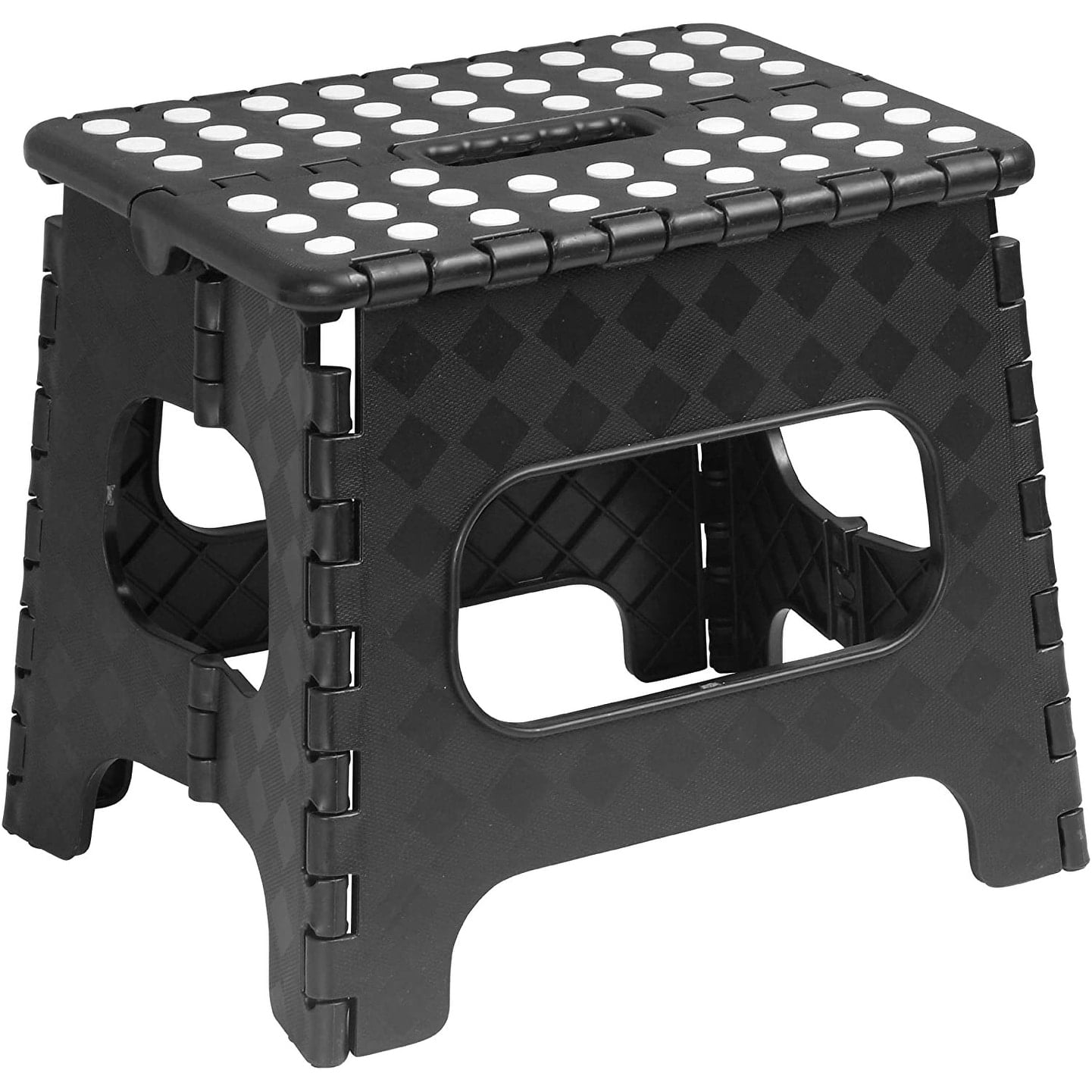 Superio 11" Folding Step Stool Black - Walmart.com