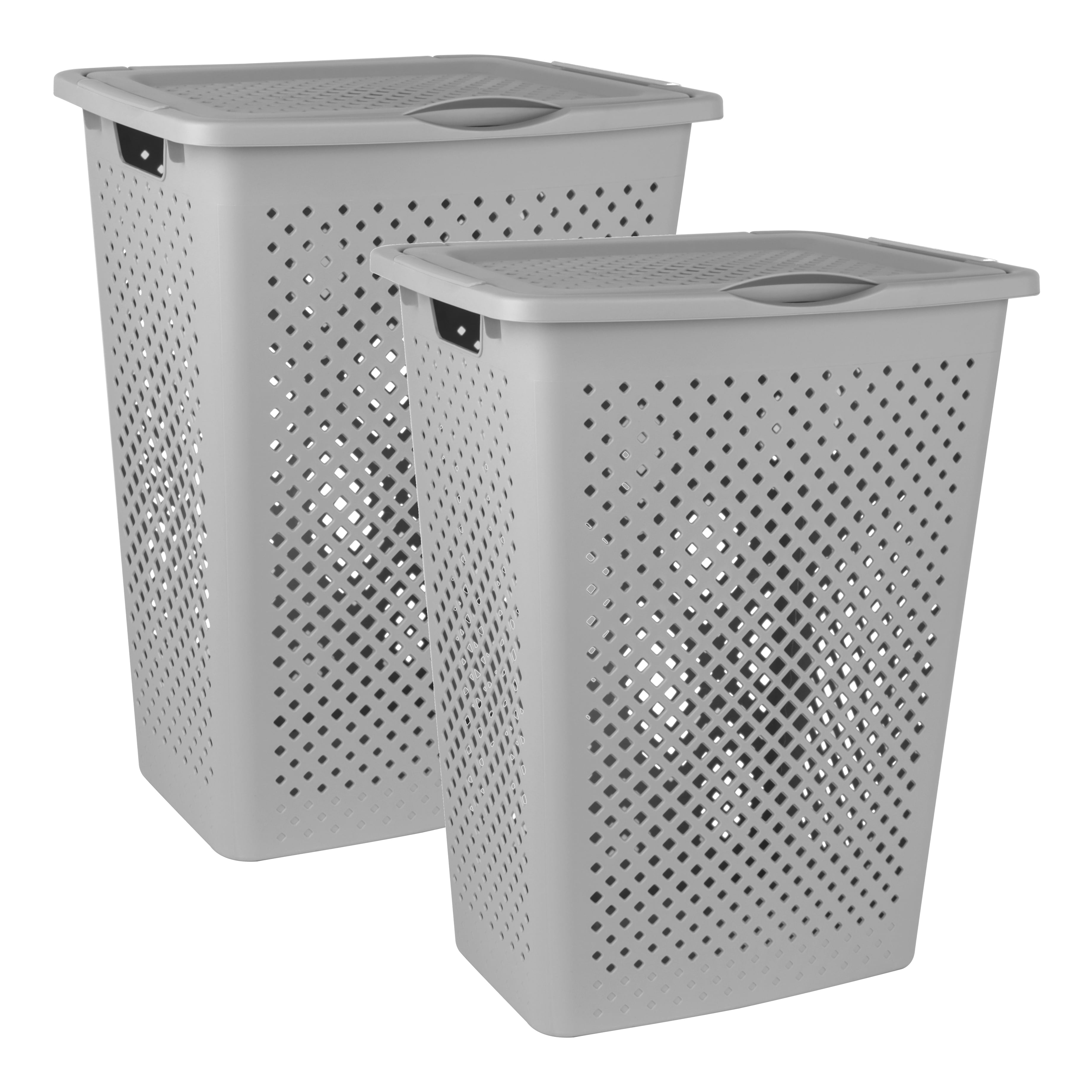 Superio 2-Pack Gradient Hamper with Lid - 60L, Modern Design ...